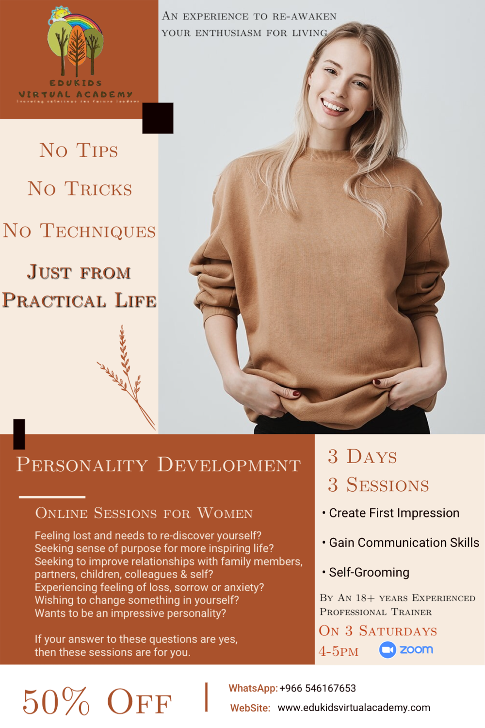 Personality Development Sessions for Women – EduKids